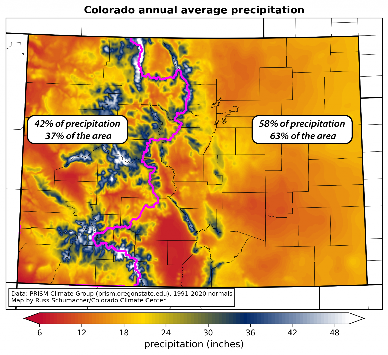 Does 80% of Colorado's precipitation really fall west of the ...