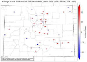 First snows in Colorado - Colorado Climate Blog