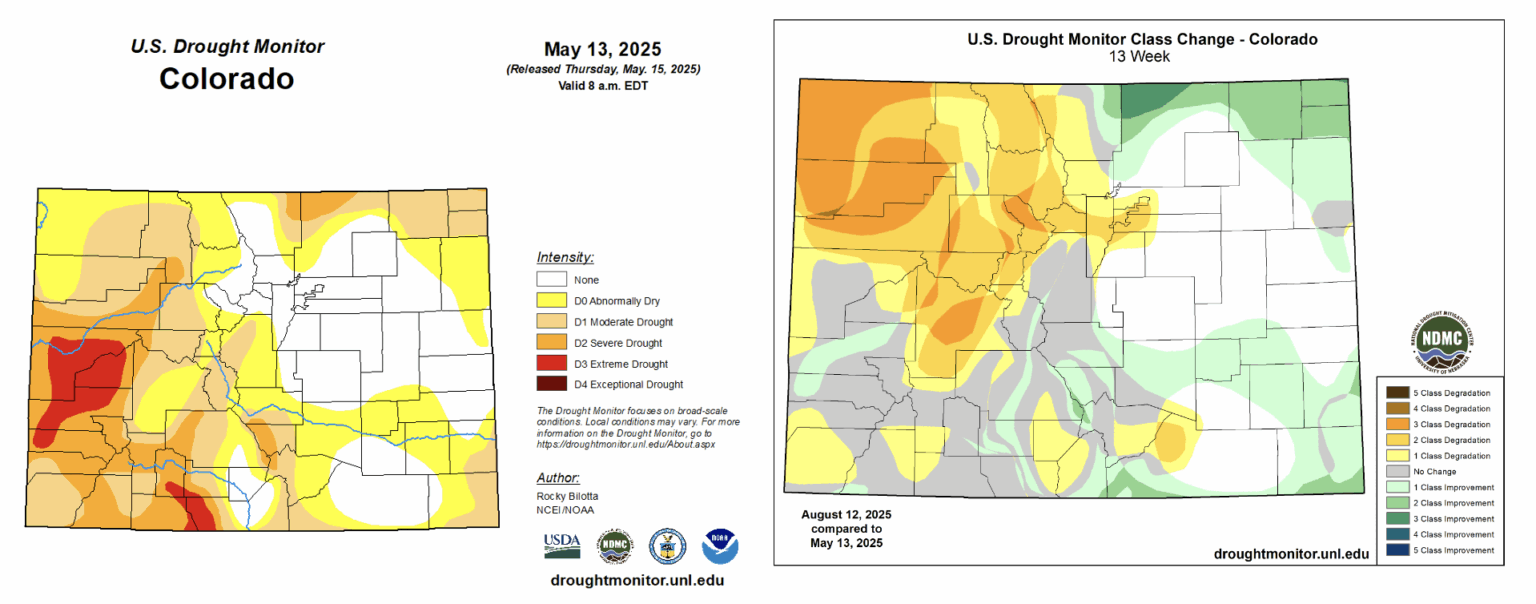 Mid-August Colorado drought update: exceptional drought returns to the ...